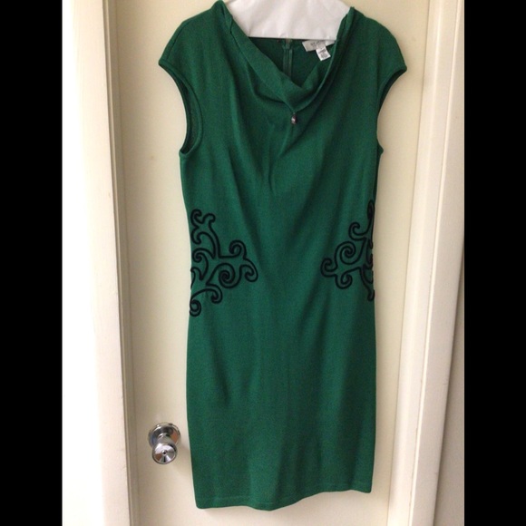 St. John | Dresses | Vintage St John Collection Green Knit Sleeveless ...
